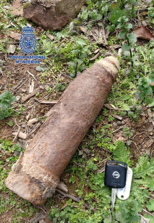 Un obús de la Guerra Civil en La Grajera | La Rioja